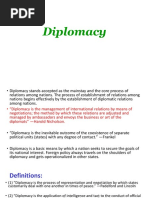 Types of Diplomacy Explained | PDF | Diplomacy | Diplomat