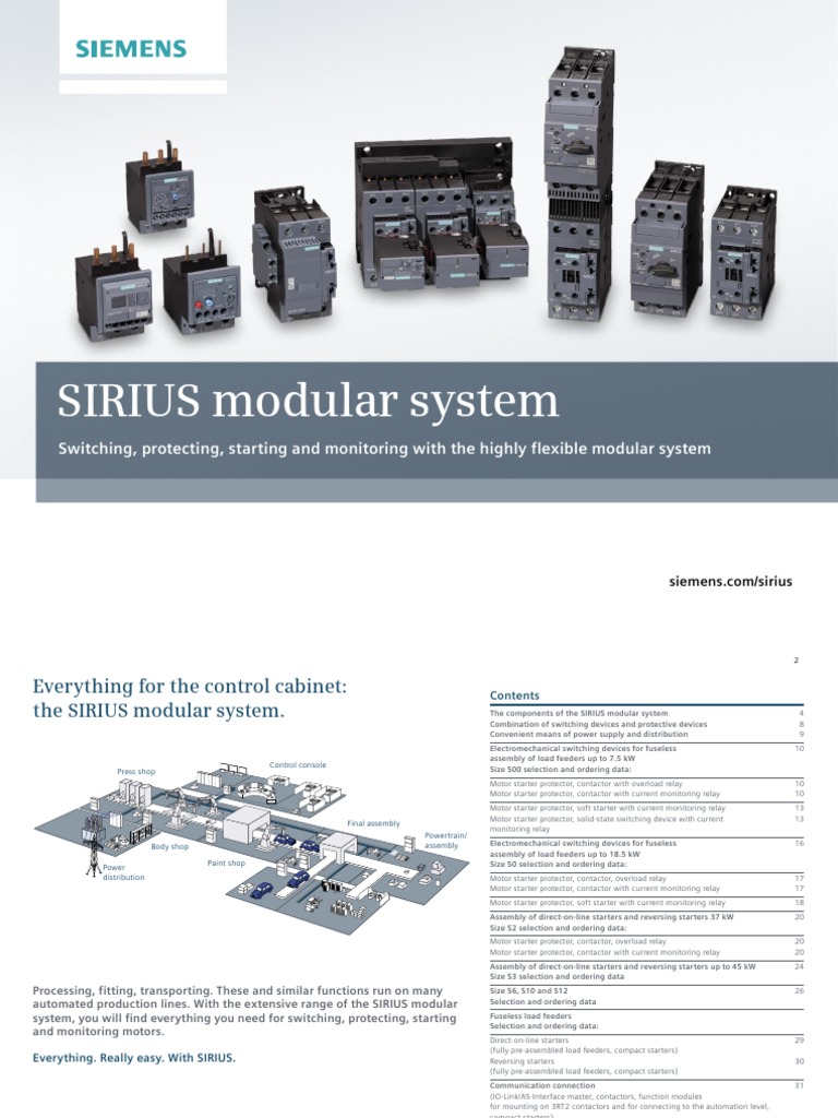 Sirius Motorvedelem | PDF | Relay | Electric Motor
