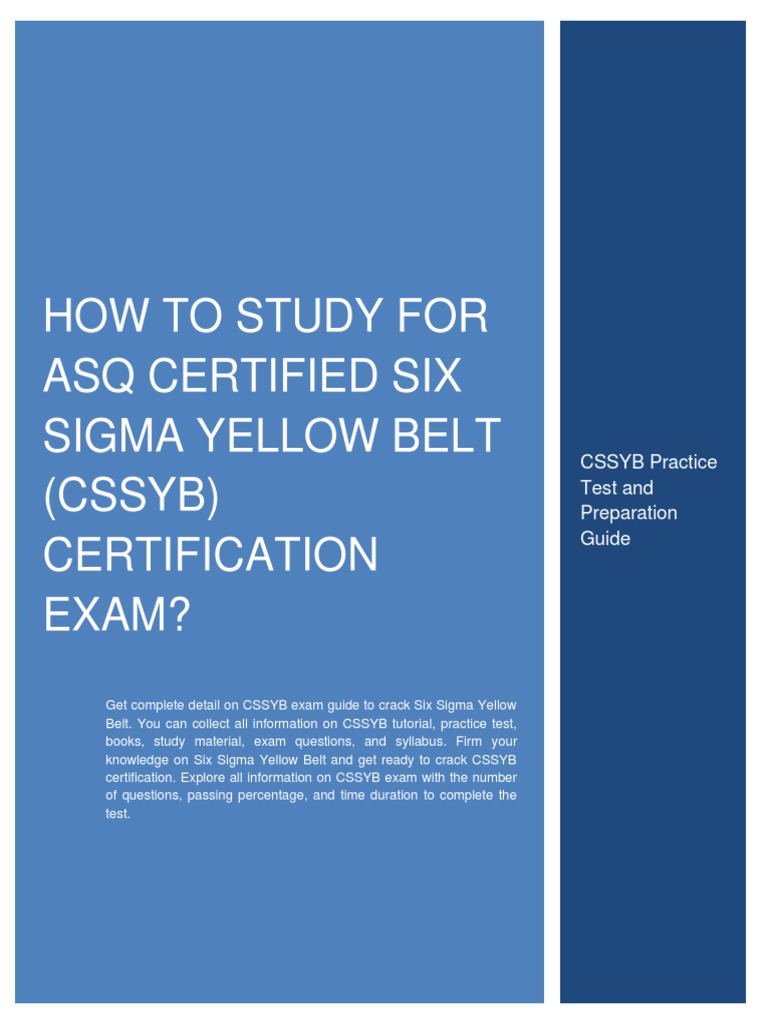 How To Study For ASQ Certified Six Sigma | PDF | Test (Assessment ...