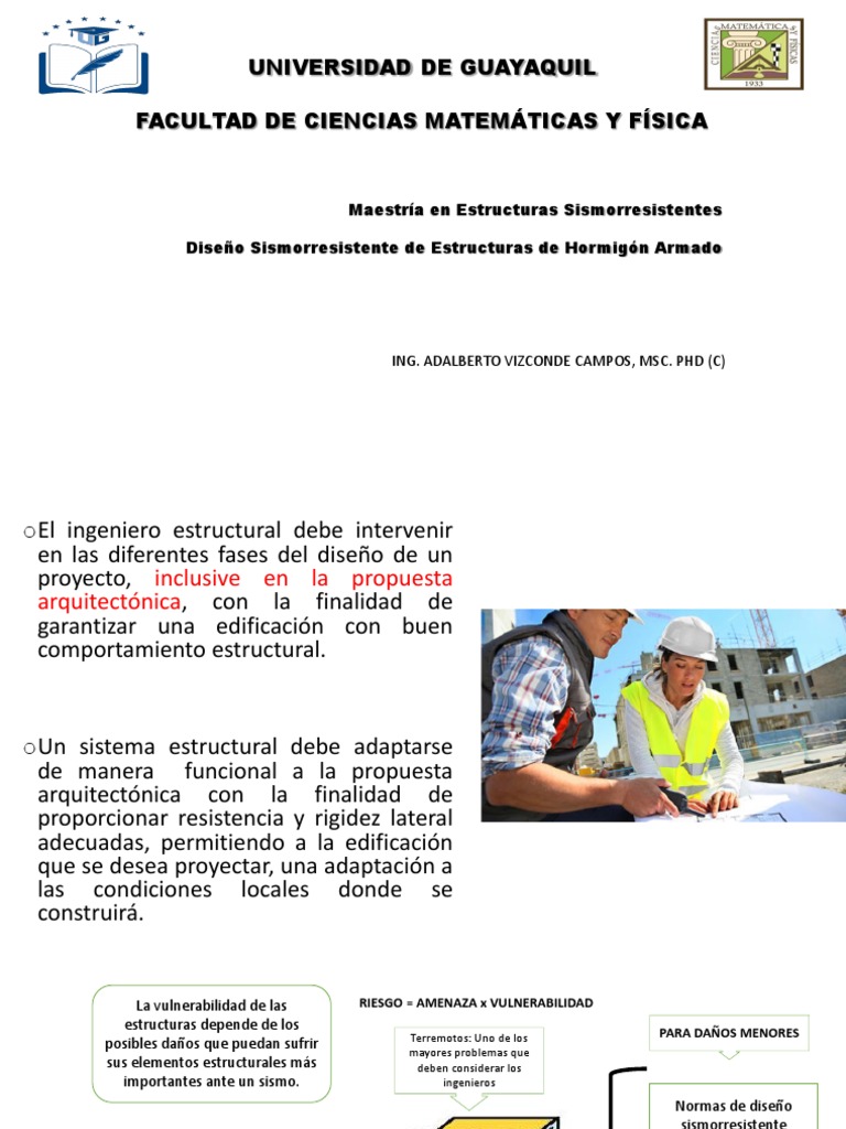 Clase 2.1. Criterios de Estructuración y Análisis de Irregularidades en Edificaciones ...