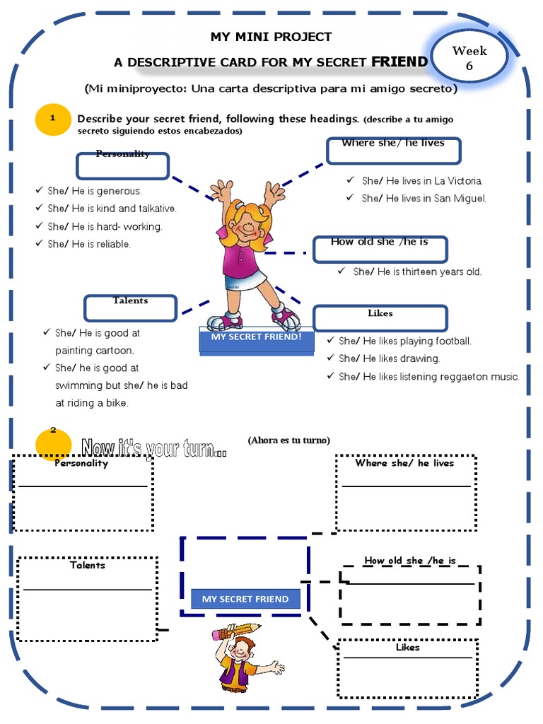 My Secret Friend Pre A1 | PDF