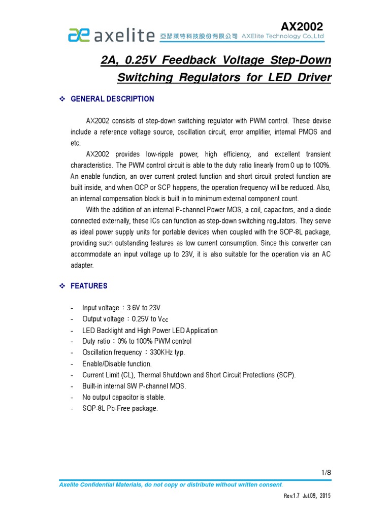 AX2002 AXElite | PDF | Power Supply | Electronic Circuits