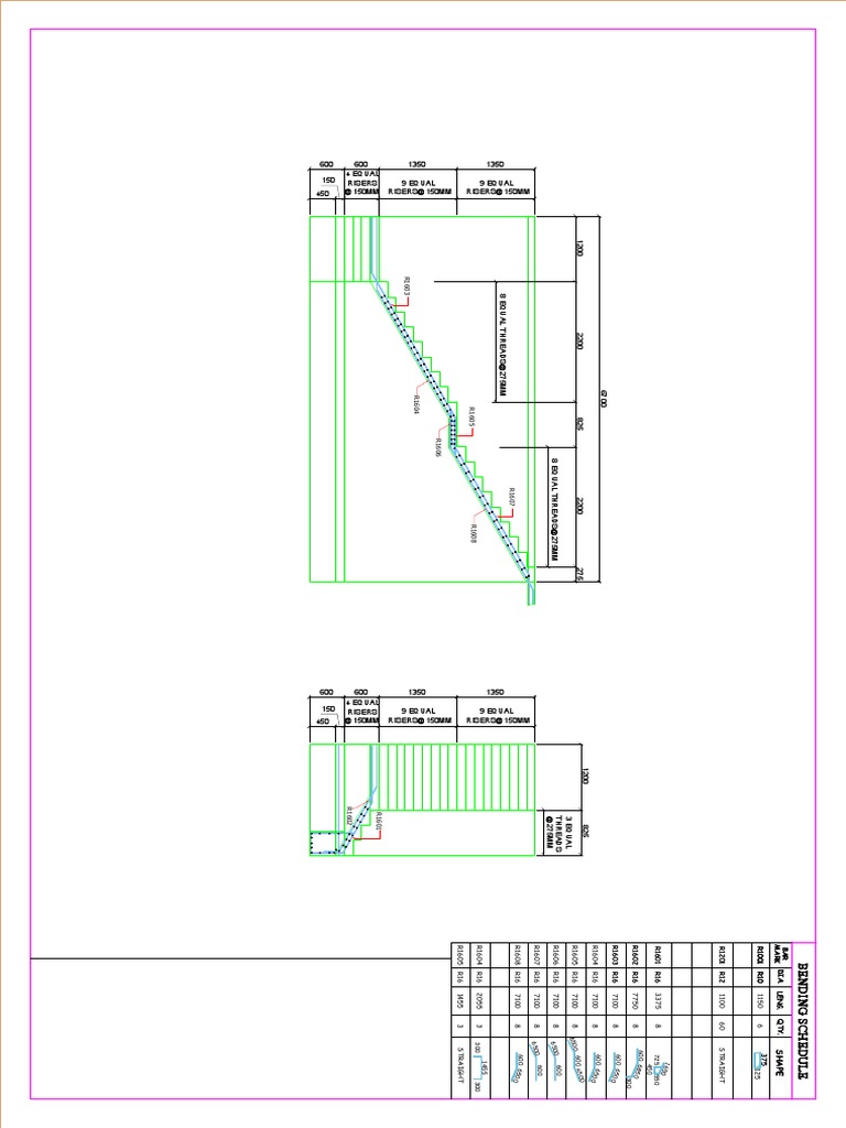 4 Equal Risers @150MM 9 Equal RISERS@150MM 9 Equal RISERS@150MM 600 600 ...