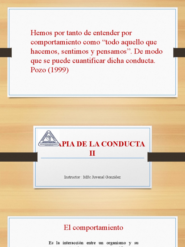Terapia de La Conducta Ii | PDF | Comportamiento | Psicoterapia