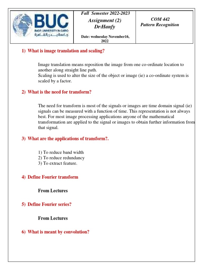 Assignment 2 - Answer | PDF