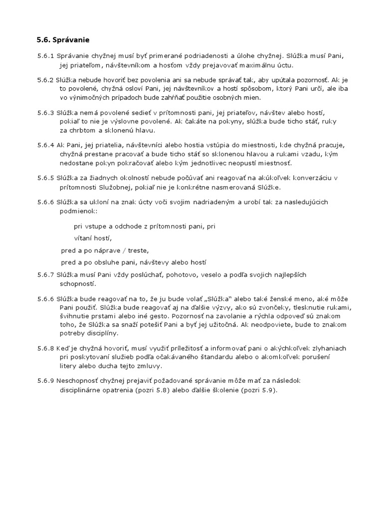 Maid Agreement - En.sk | PDF