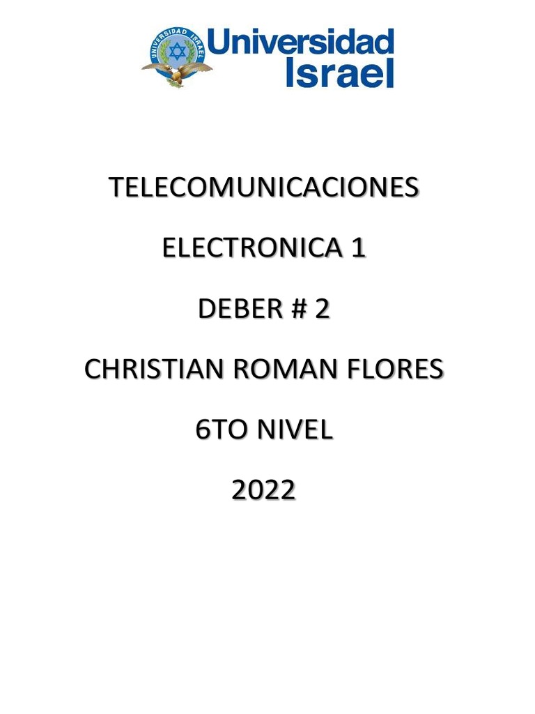 Deber 2 CRoman 8voa | PDF