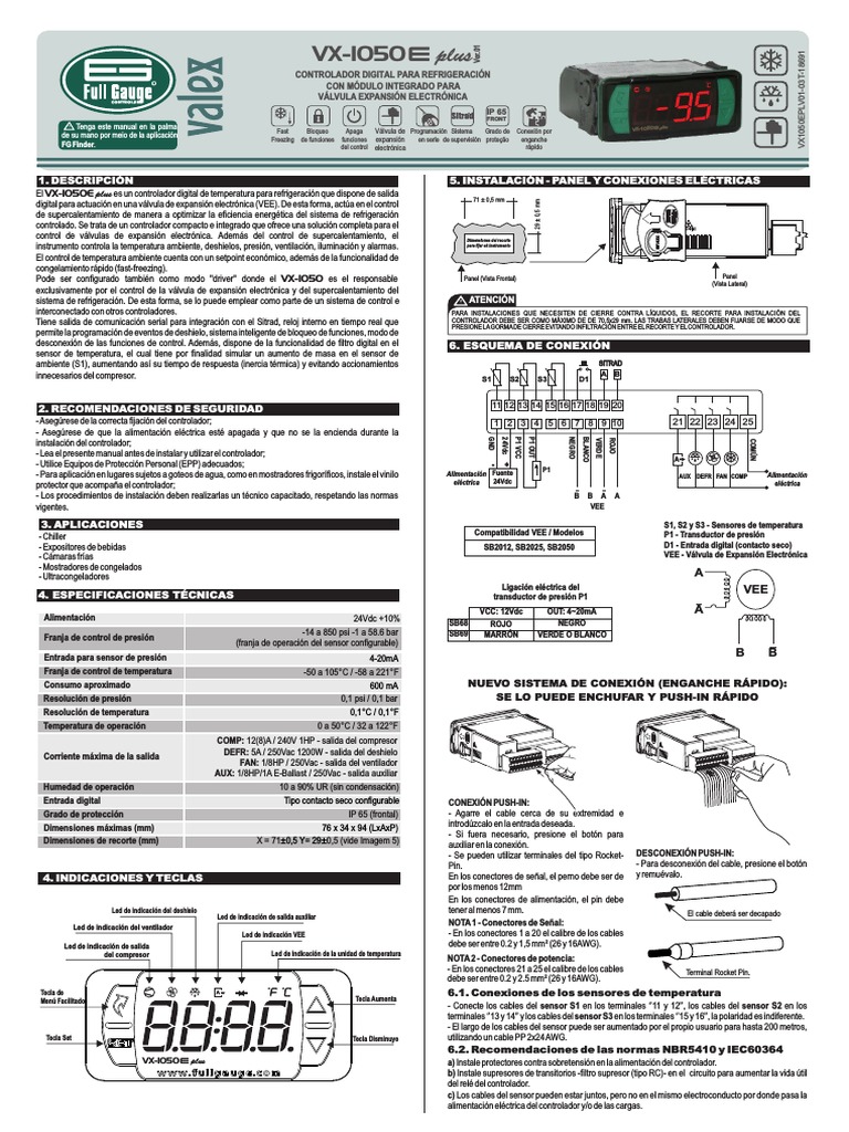 VX 1050 | PDF | Electrónica | Presión