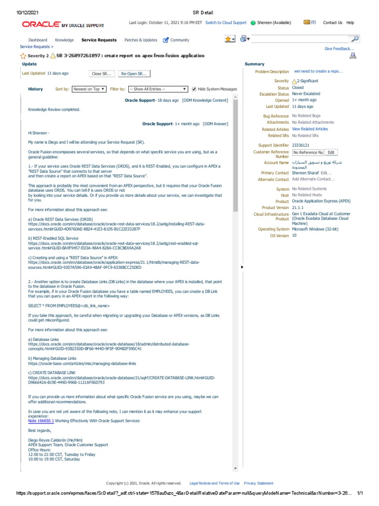 Create Report On Apex From Fusion | Download Free PDF | Databases | System Software