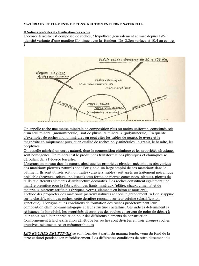 Classification des roches naturelles | PDF | Roche sédimentaire | Marbre
