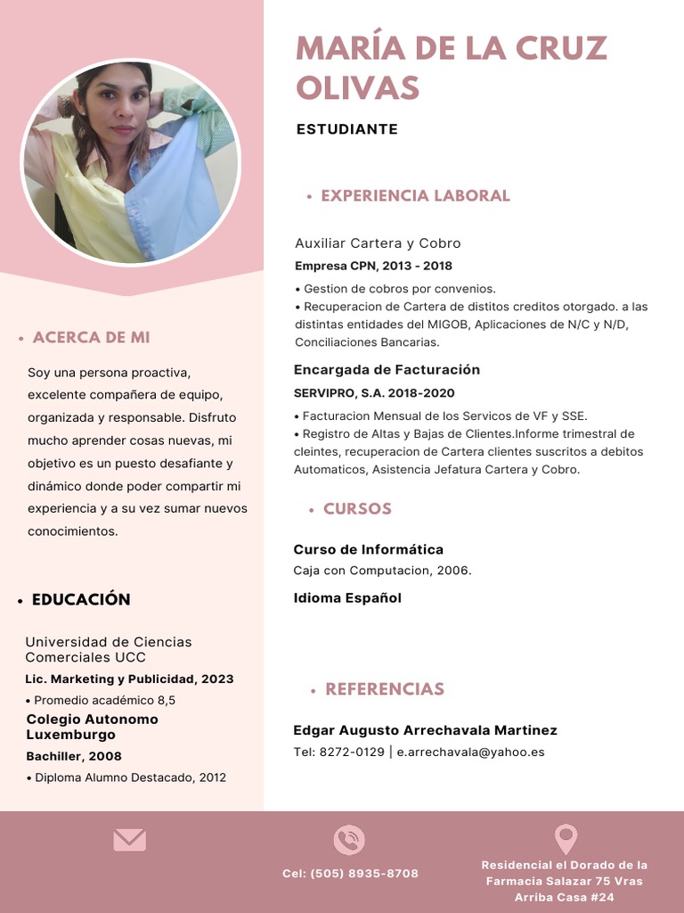 Curriculum Vitae Maria Olivas | PDF