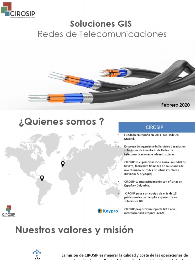 Soluciones GIS para Telecomunicaciones | PDF | Red de computadoras ...