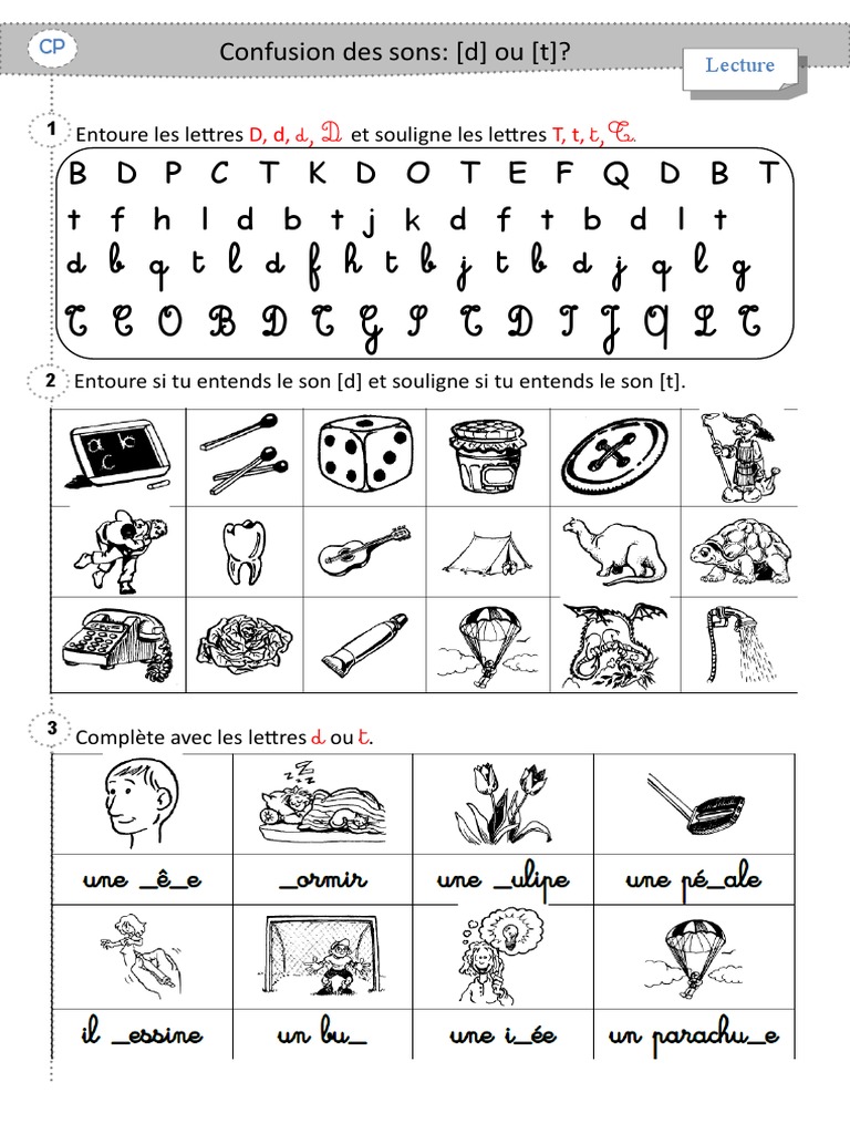 Confusion de Sons Fiches | PDF