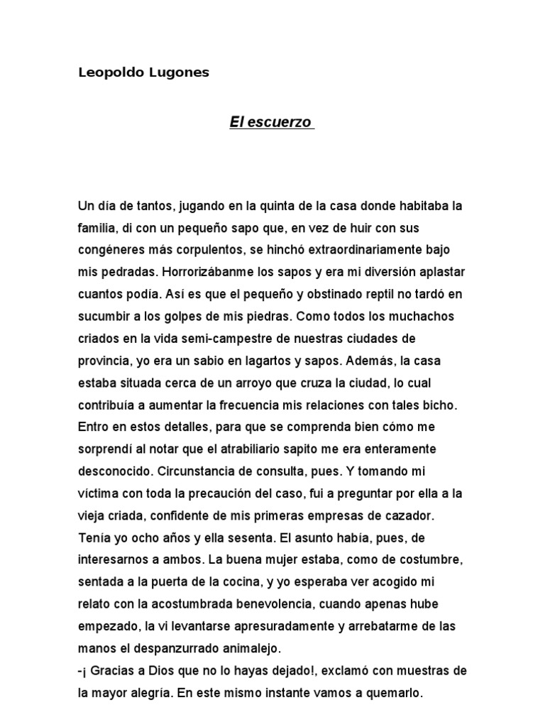 El Escuerzo | PDF