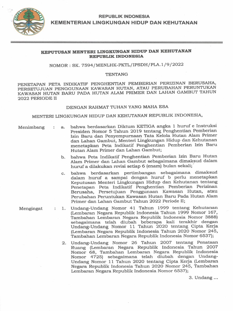 Salinan sk7594 - Pippib Tahun 2022 Periode II | PDF