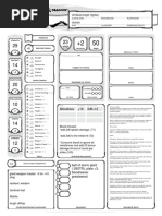 Pathfinder RPG Character Sheet | PDF
