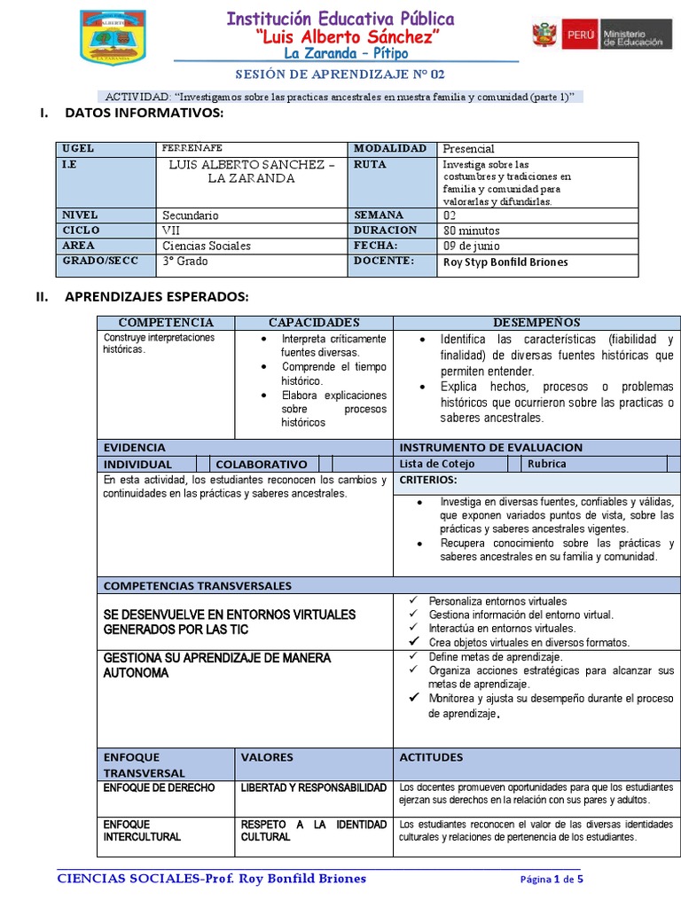 3º Sesion 2 Ccss Sec | PDF | Ciencia y matemáticas