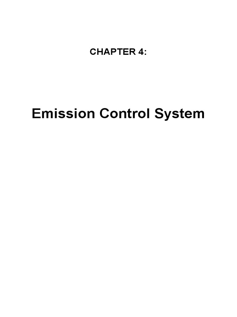 Emission Control System | PDF | Exhaust Gas | Machines