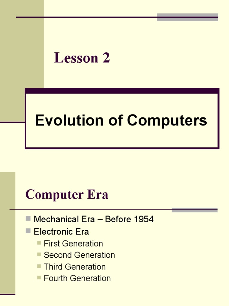 Evolution of Computer | PDF