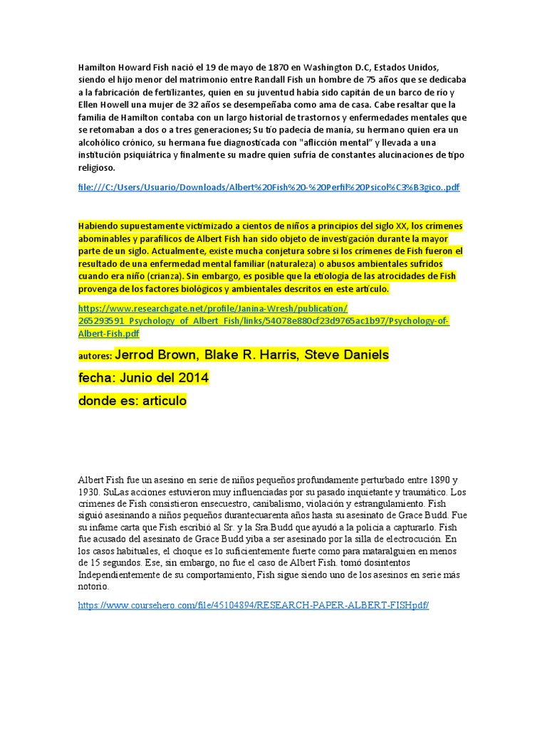 Albert Fish | PDF
