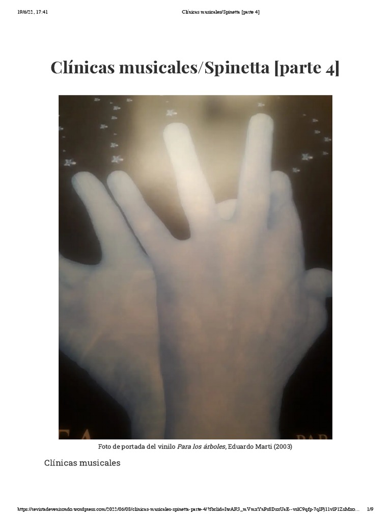 Clínicas Musicales - Spinetta (Parte 4) | PDF | Composiciones Musicales | Sonido