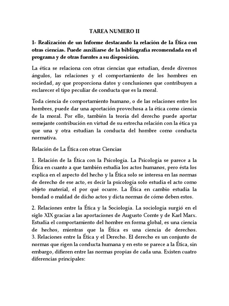 Tarea Ii | PDF | Moralidad | Comportamiento