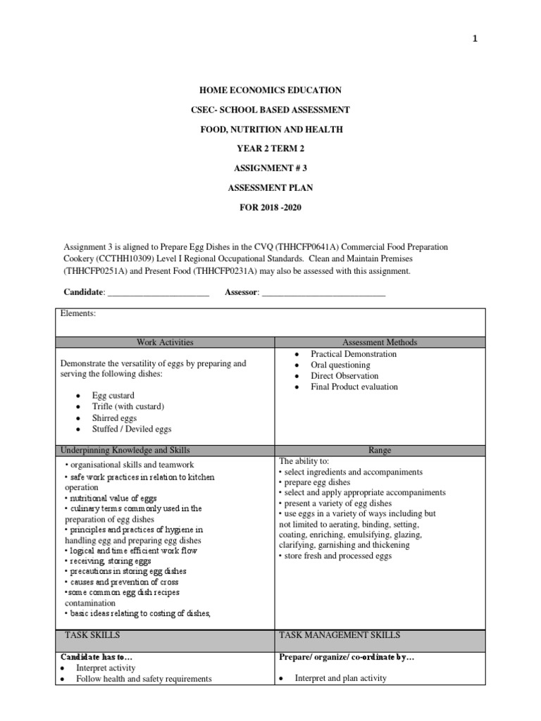 Food, Nutrtion and Health SBA # 3 | PDF