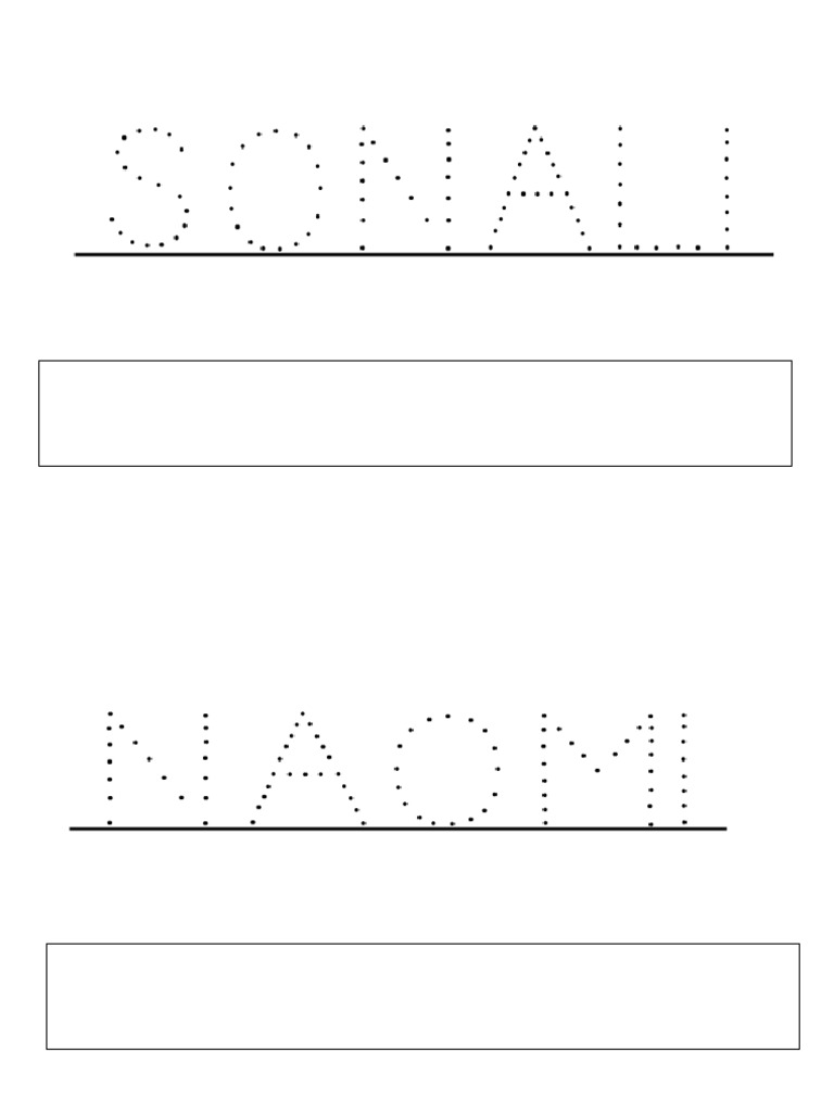 Nombres de Niños para Delinear | PDF