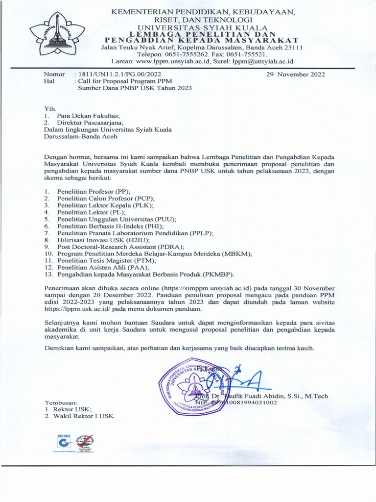 Call Proposal PPM 2023 | PDF