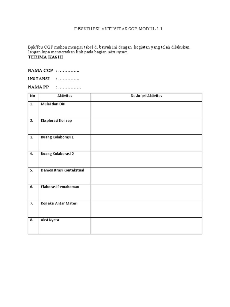 Cara Mengisi LMS CGP | PDF