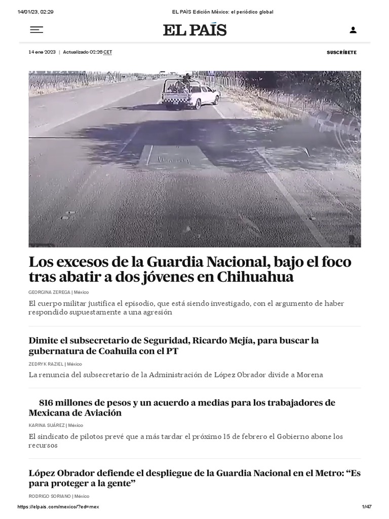 EL PAÍS Edición México - El Periódico Global | PDF | México