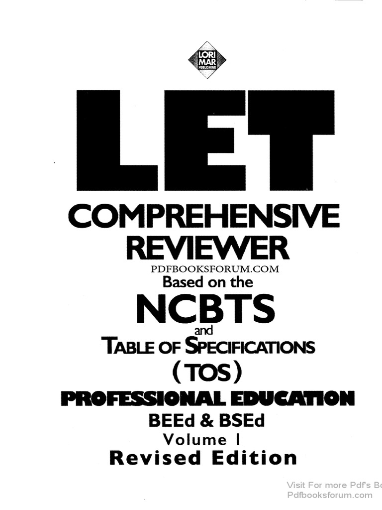 Comprehensive LET Reviewer | PDF