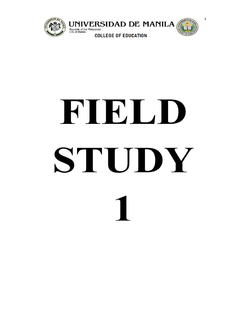 FINAL CHAVEZ PORTFOLIO FIELD STUDY 1 Autosaved | PDF | Classroom | Teachers