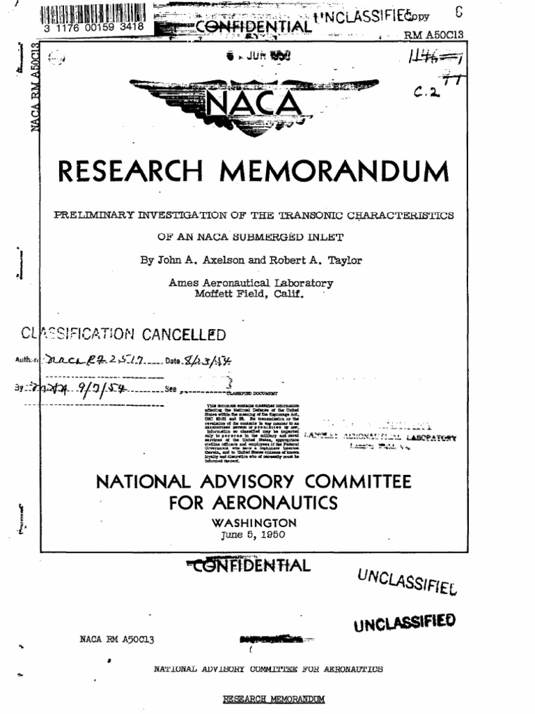 Naca Duct RM | PDF | Wind Tunnel | Vortices