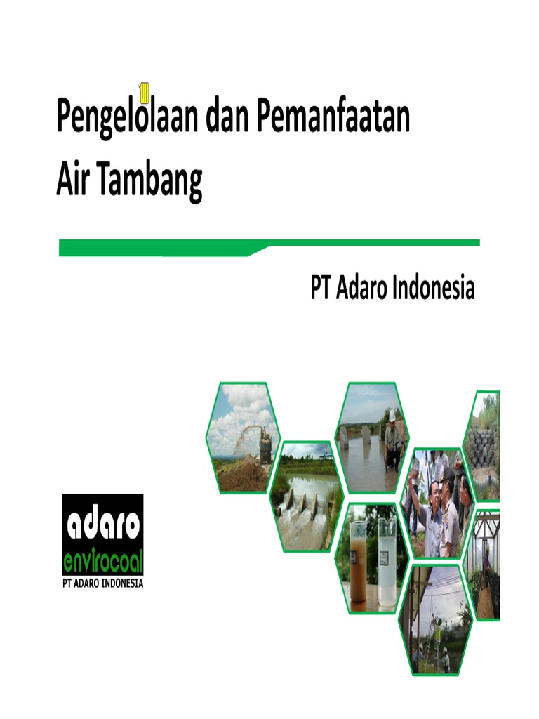 Pemanfaatan Air Tambang Adaro | PDF