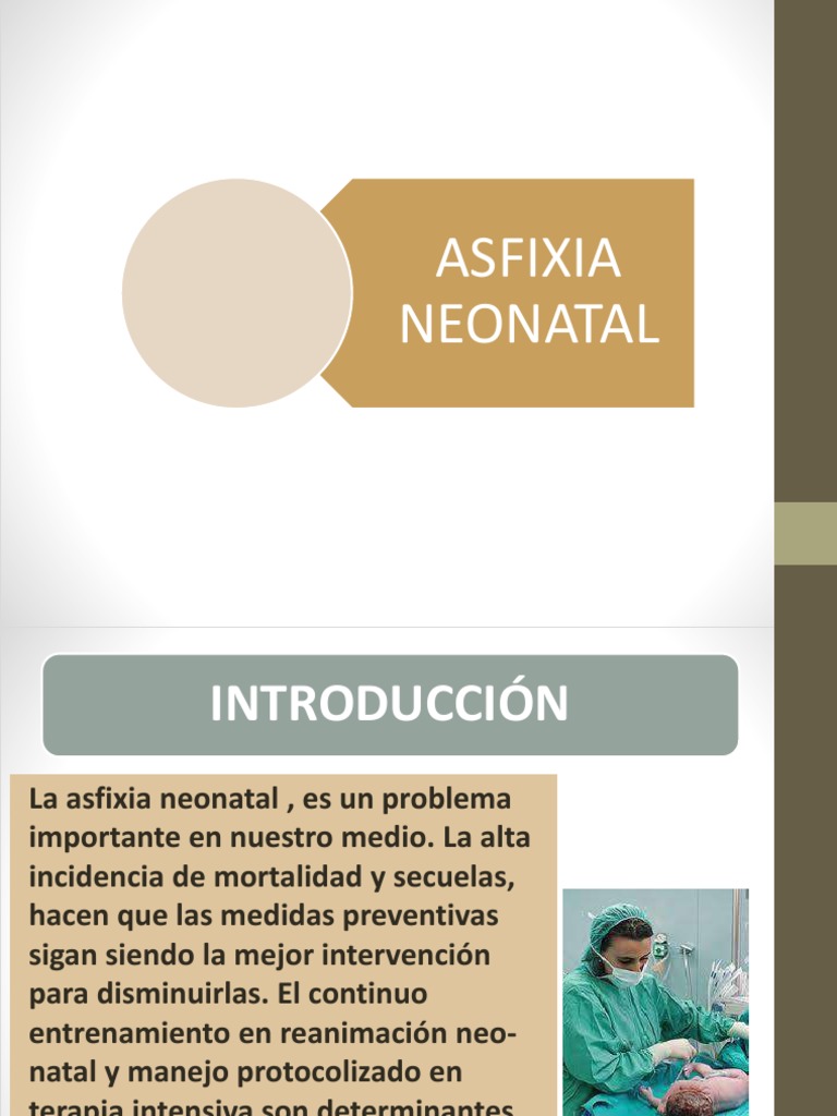 Asfixia Neonatal: Causas y Cuidados | PDF | Parto | Sistema respiratorio