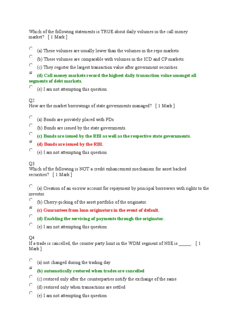Sample Questions | PDF | Bond Duration | Bonds (Finance)