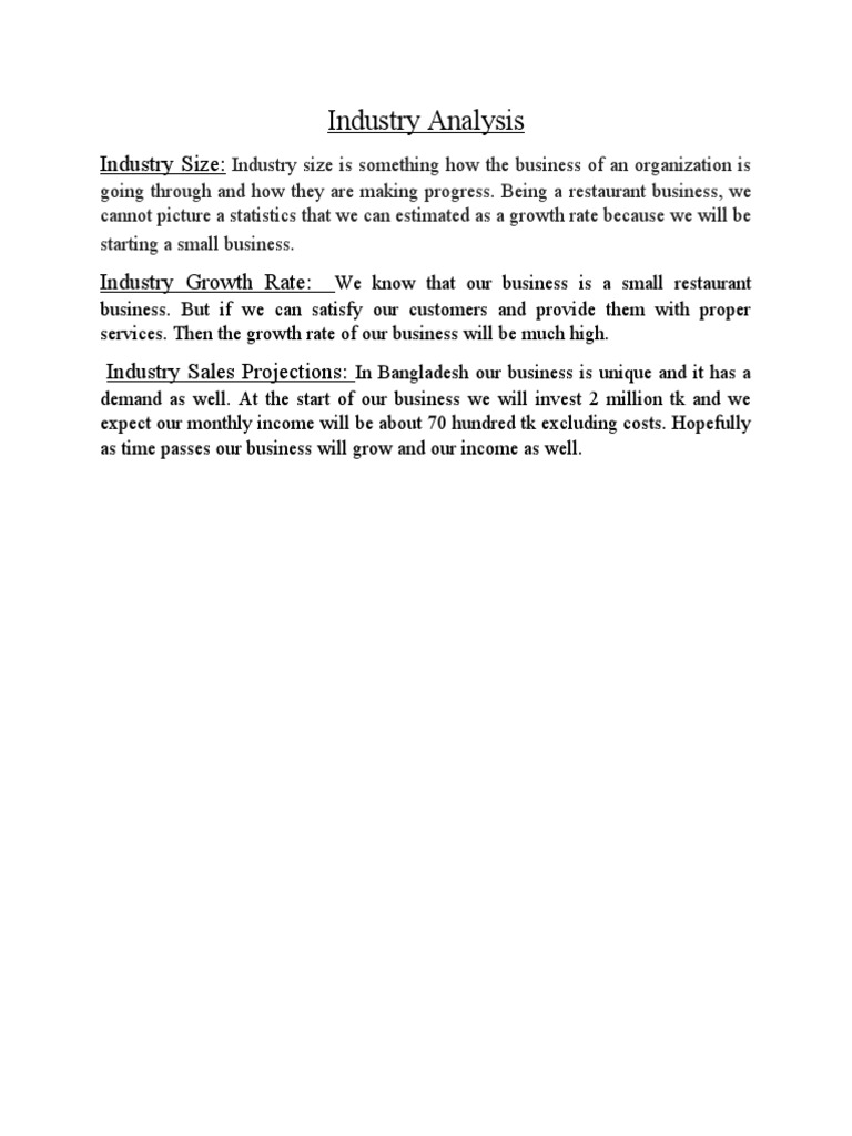 Industry Analysis | PDF