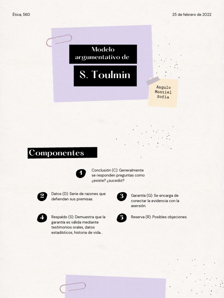 Modelo Argumentativo de S. Toulmin | PDF