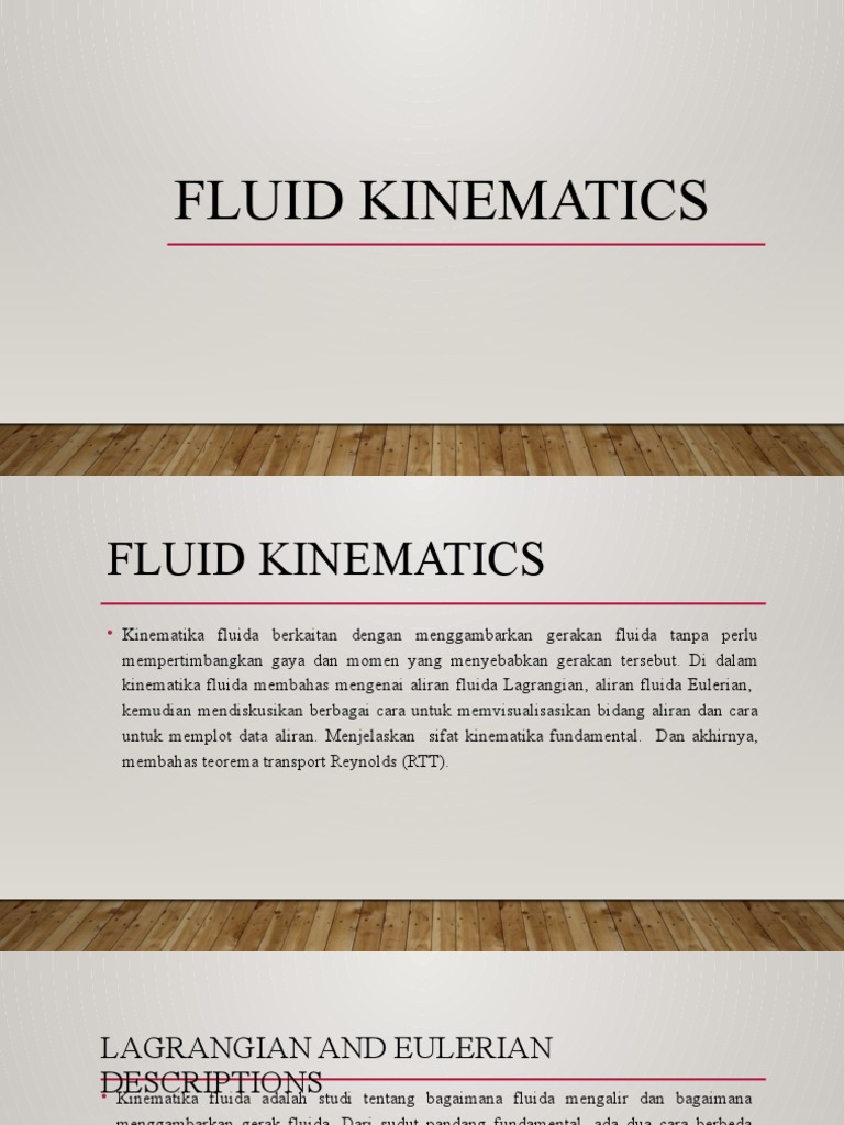 Fluid Kinematics | PDF Fluid Kinematics | PDF