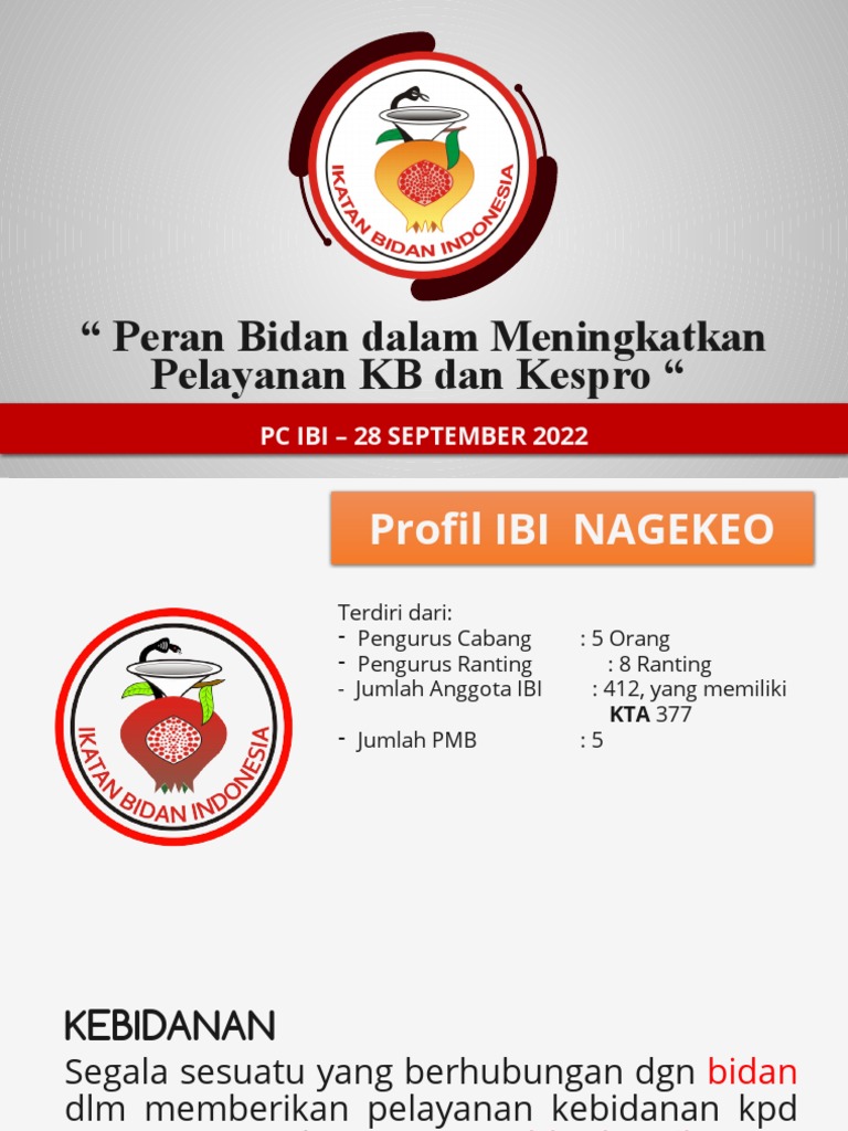 Ppt-Peran Bidan Dalam KB Pepita | PDF