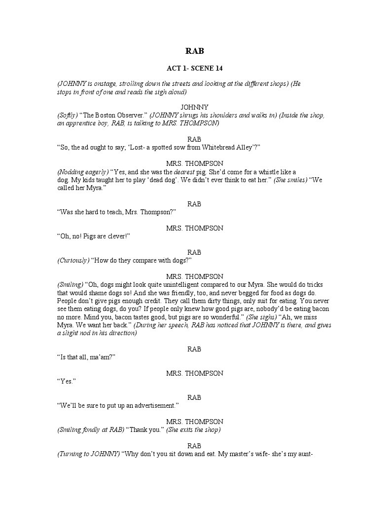 Multi Character Script