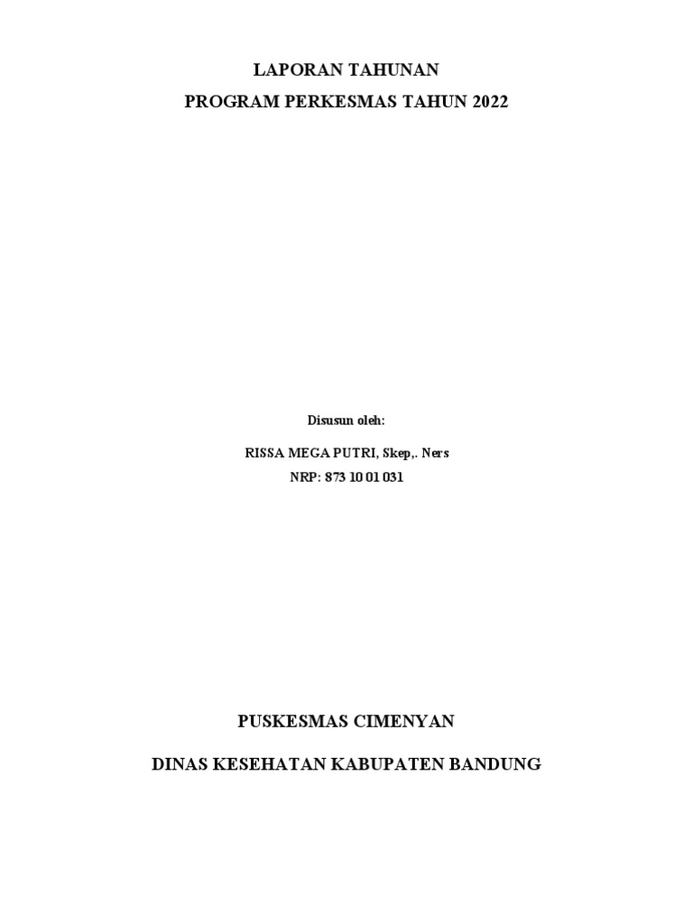Laptah Perkesmas CMN 2022 | PDF