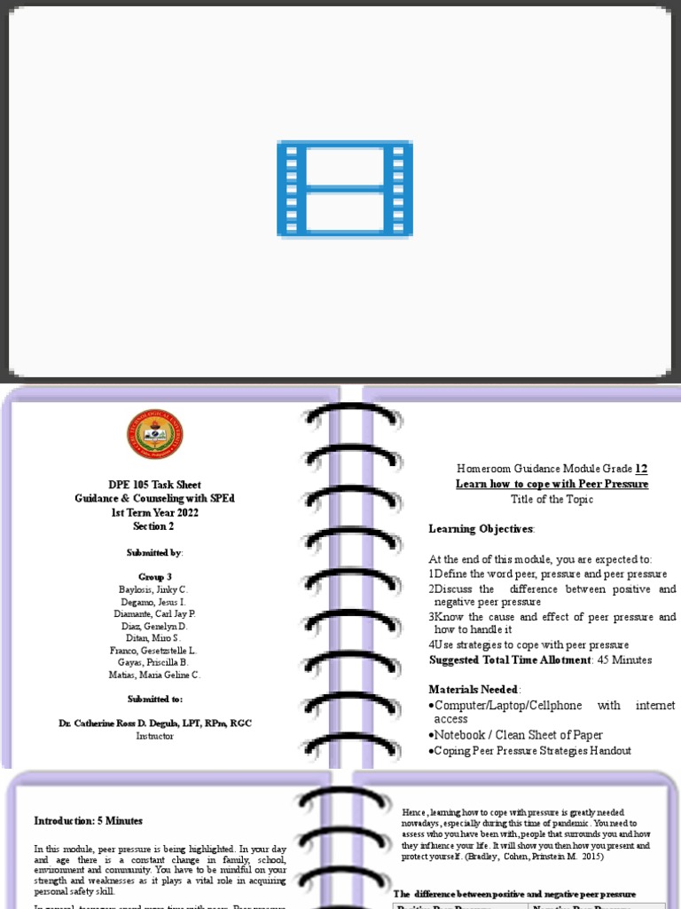 G3 HGP Peer Pressure | PDF | Adolescence | Psychology