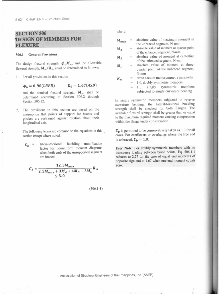 NSCP 2015 Flexure | PDF