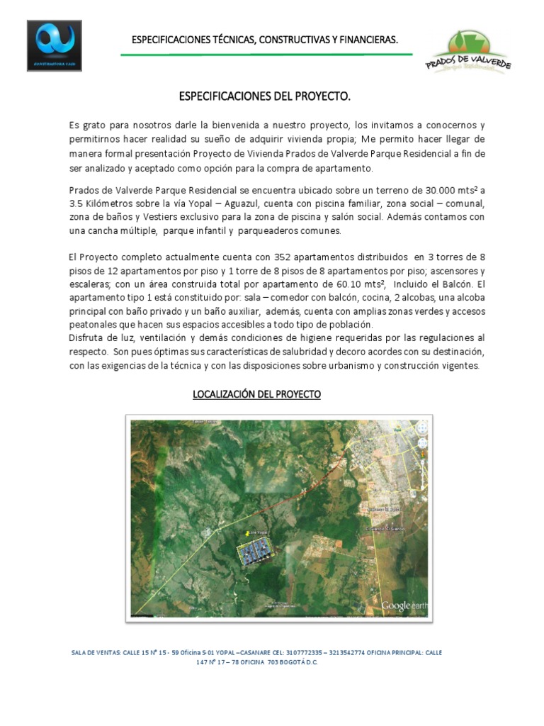 Presentacion Prados de Valverde Yopal | PDF