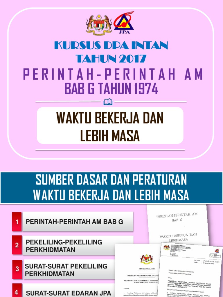 Perintah Am Bab G | PDF