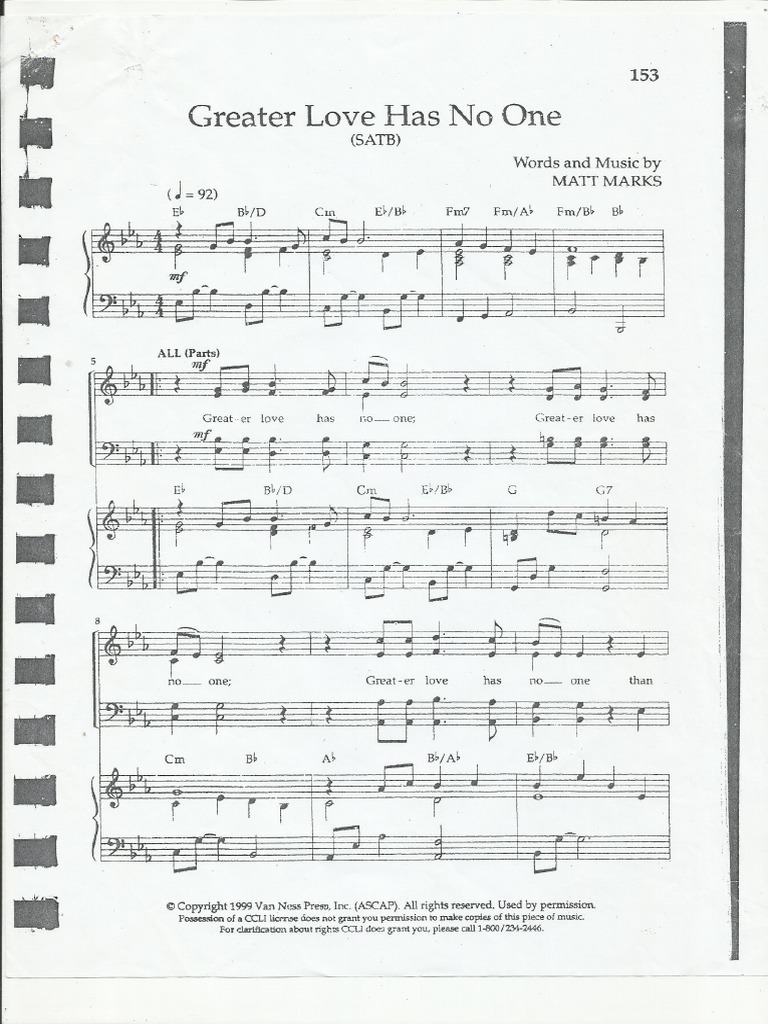 Greater Love Has No One | PDF