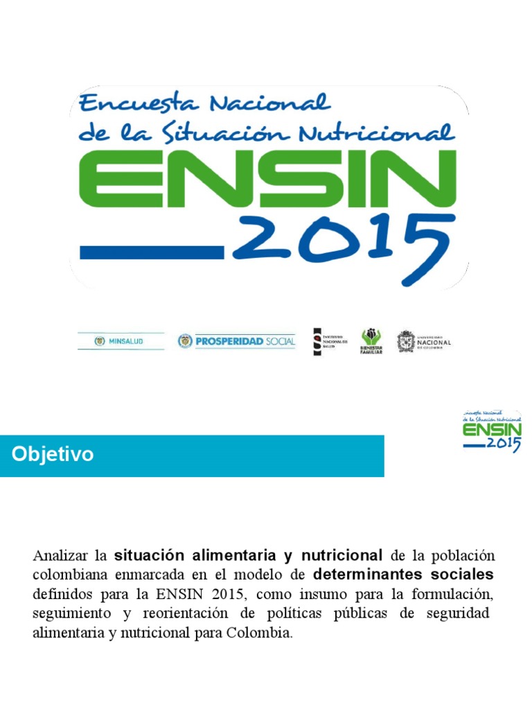 Ensin 2015 Final | PDF | Nutrición | Dieta y nutrición