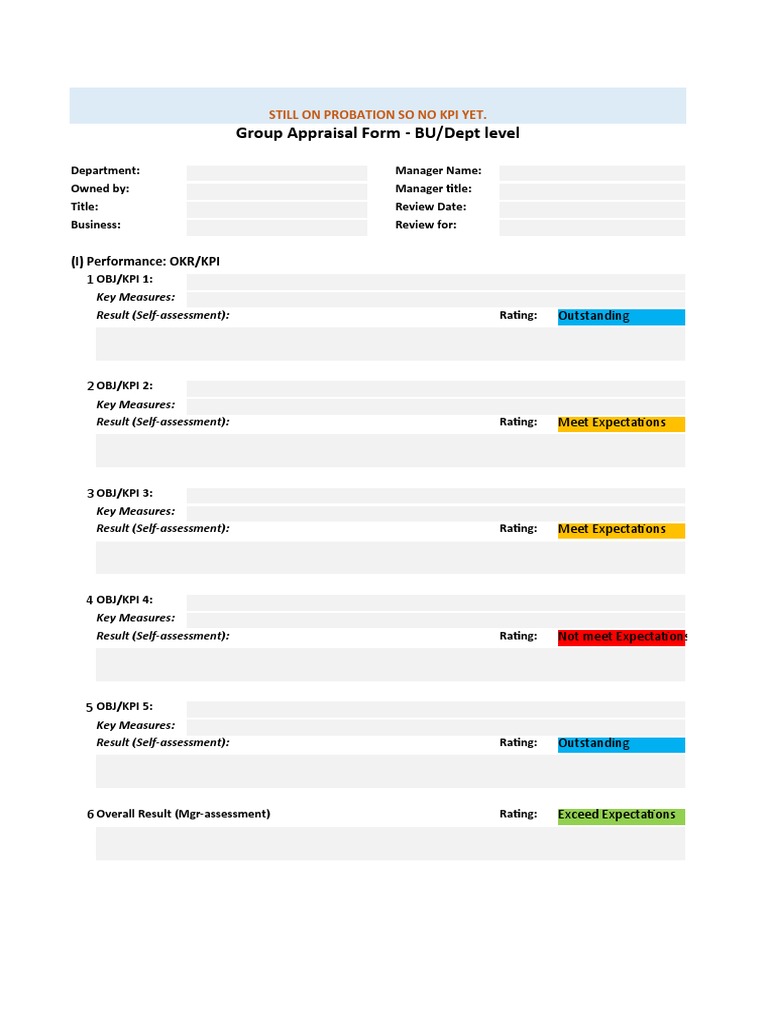 Group PDR Form (v1.1) | Download Free PDF | Performance Indicator ...